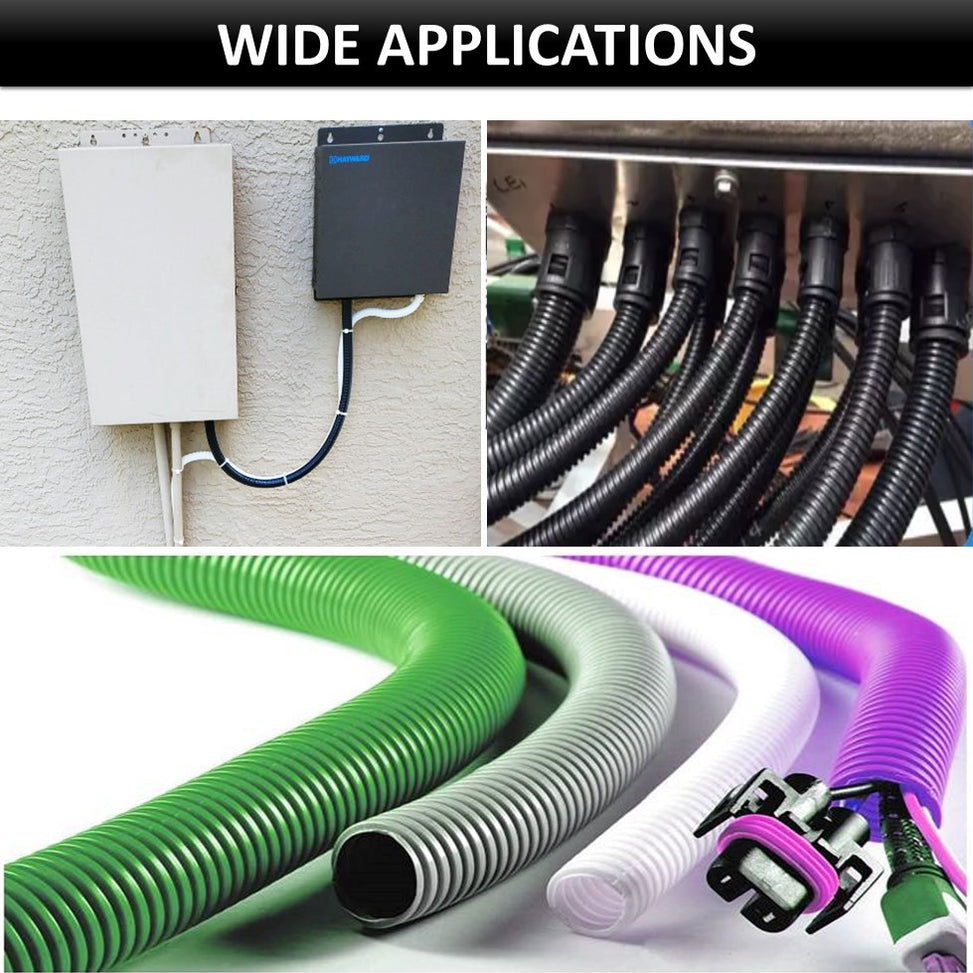 Convoluted Split Wire Loom Tubing - Polyethylene — KABLE KONTROL